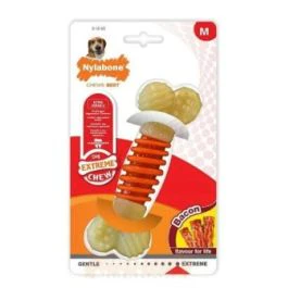 Nylabone Os Extreme Dental Saveur Bacon M pour Chien - Indestructibles ...