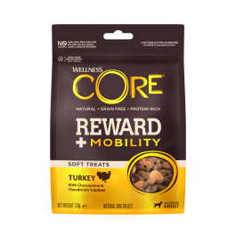 Wellness Core Reward+ Treats Turkey Mobility pour Chien 170g Wellness ...