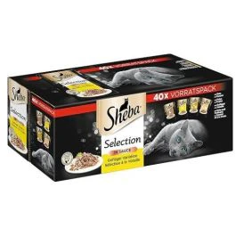 Sheba Mini Filets Sélection Volaille En Sauce Sachets 40x85g pour Chat ...