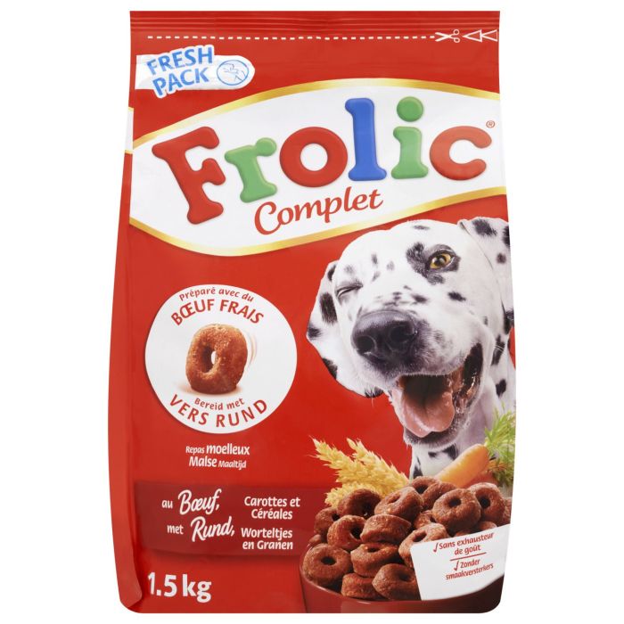 Frolic Compleet Droogvoer voor Honden met Rund 1,5kg